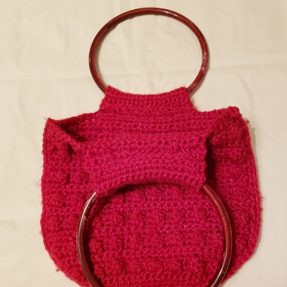 Handmade | Other | Red Crochet Purse | Poshmark